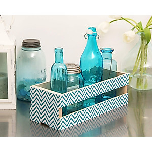 Con-Tact Brand Creative Covering Self-Adhesive Vinyl Drawer and Shelf Liner, 18" x 20', Chevron Aqua