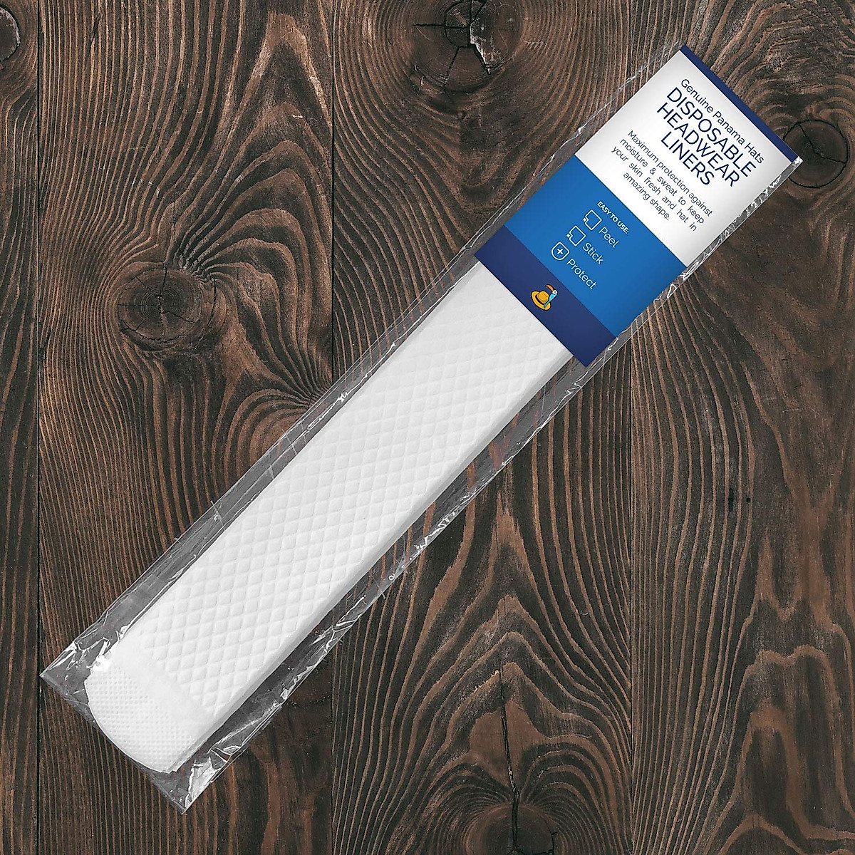 Ecua-Andino Hats Disposable Headwear Liners | Self-adhesive, Hygienic & Super Absorbent Sweat Protection (5)