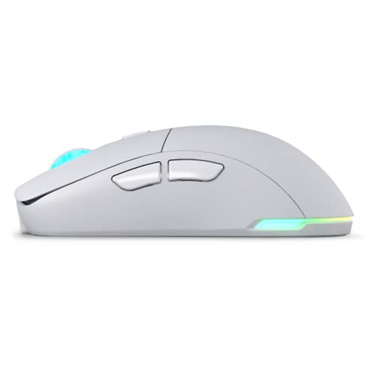 PWNAGE Ultra Custom Wireless Symm 1 Gen 2.0 - Ultra Lightweight Honeycomb Design Gaming Mouse 3370 Sensor - PTFE Skates - 6 Buttons - 74G (White, Solid Sides)