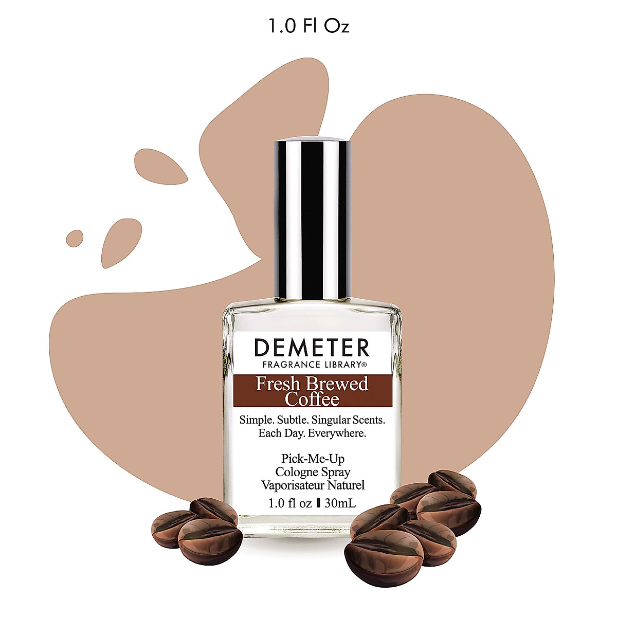 Demeter Fresh Brewed Coffee, 1 oz Cologne Spray, Perfume for Women And Men