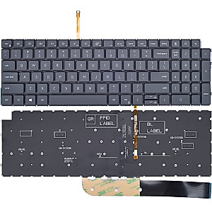 Replacement Keyboard for Dell inspiron 15 3510 3511 5510 5515, inspiron 16 7610 & Latitude 3520, inspiron 15 3511 5510 & Latitude 3520 Laptop Keyboard with Backlit US Layout