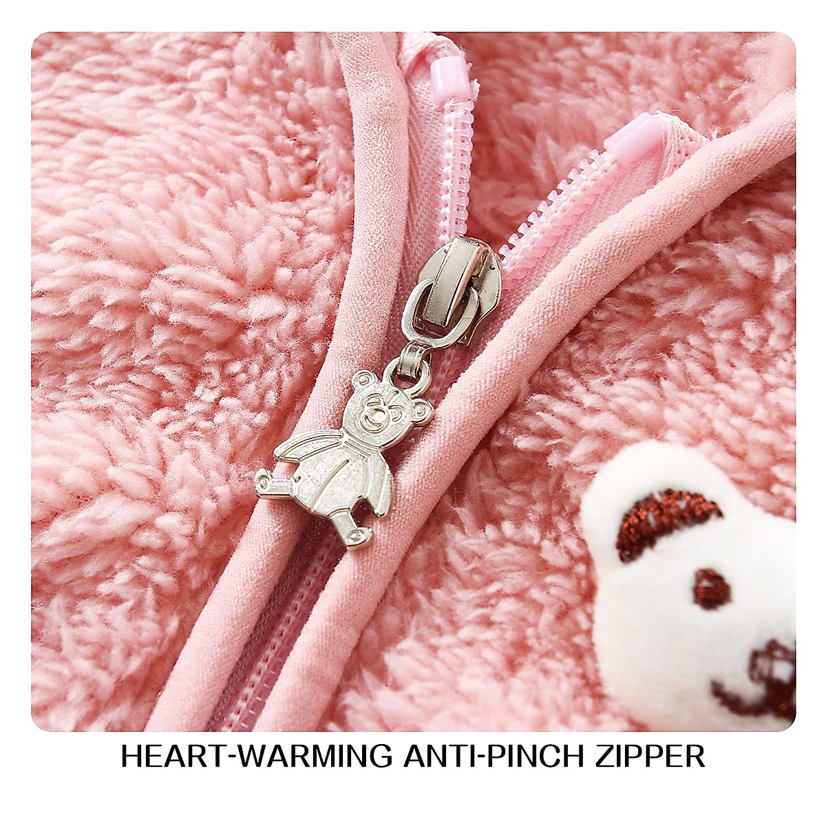 Tumaron Newborn Baby Girls Fleece Jacket Winter Clothes Coat Infant Sweater 9-12 Months