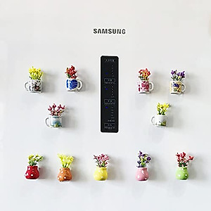 Cute Plant Fridge Magnets Funny Mini Plant Magnets for Fridge, Simulation Ceramic Flower Vase 3D Refrigerator Magnet Set 6 Pack,Decoration for Kitchen,House,Office,Whiteboard