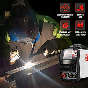 ANDELI TIG Welder TIG-250GLC 170Amp 220V Pulse Hot/Cold/Clean Portable Welding Machine, IGBT Digital Inverter Welder (TIG-250GLC 3 in 1)