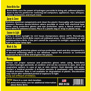 Retro-Brite (Sole Brite) Spray Gel : Restores Yellowed Plastic (16oz)