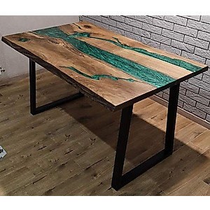 Epoxy Table, Live Edge Wooden Table, Epoxy Resin River Table, Natural Wood,Dining table, Natural Epoxy Table, Resin Table