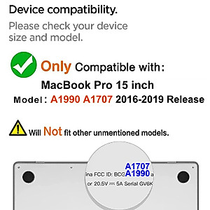 Teazgopx Bling Rhinestone Case Compatible with MacBook Pro 15 Inch 2019 2018 2017 2016 Release (Model:A1990 A1707),Glitter Sparkle Diamond Case Fashion Luxury Shiny Crystal Hard Shell for Women Girls