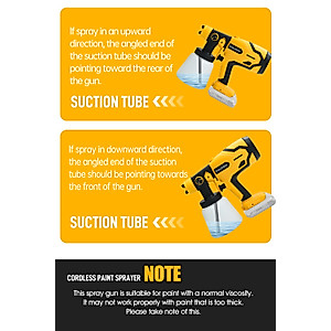 Cordless Paint Sprayer for DeWo1t 20V Max Battery (Battery NOT Included), HVLP Spray Paint Gun