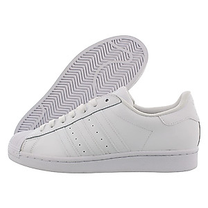 Adidas Men's Super Star Sneaker, White/Black/White, 9.5