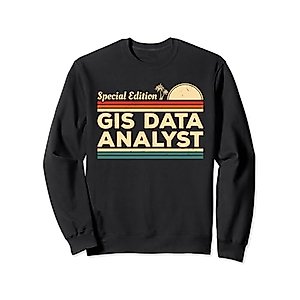 Vintage GIS Data Analyst Geographic Information System Sweatshirt