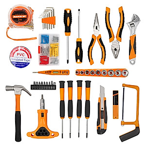 tool kit box set 95pc,Small cordless with power drill bit,Car Tools kit or Portable Case,Thanksgiving Day Travel electric drill ToolKit，Handyman Repair for home Men/Women tools Gifts