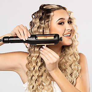 CHI Multi-Wave Styler, Hair Waver With Adjustable Barrel For Customizable Waves, Reduces Frizz & Increases Shine, Black