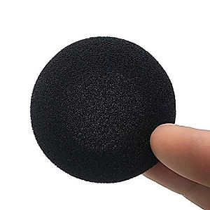 On-Ear Cushions 59mm/2.3" Foam Ear Pads Headphone Headset Covers, Round (5 Pairs) Pack of 10