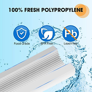PUREPLUS 10" x 4.5" Whole House Pleated Sediment Filter for Well Water, Replacement Cartridge for GE FXHSC, Culligan R50-BBSA, Pentek R50-BB, DuPont WFHDC3001, American Plumber W50PEHD, GXWH40L, 3Pack