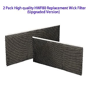 HWF80 Replacement Wick Filter Fit for Holmes HM2200 HCM3888C, Part # HWF80 HWF80-U HWF80-U-2, Replace Filter W (2 Pack)