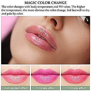 QIUFSSE 2PCS Aloe Vera Lipstick, Moisturizing Aloe Lipstick Magic Temperature Color Change Lipstick Lip Balm Lip Stain Long Lasting Waterproof Lip Makeup