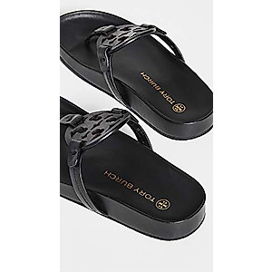 Tory Burch Women's Miller Cloud Sandals, Perfect Black, 8 Medium US