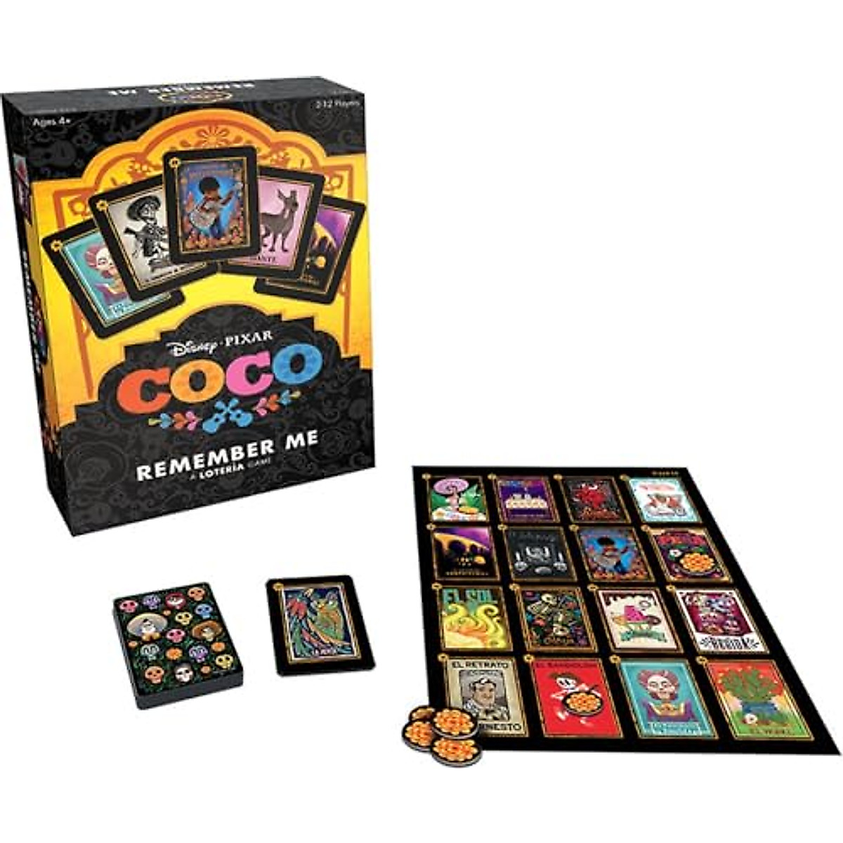 Coco Remember Me Loteria Game - Custom Artwork from Disney Pixar Film, Inspired by Mexican Culture