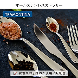 Tramontina 63902/027 Table Fork, Malaysia, 7.5 inches (19 cm), 18-10 Stainless Steel, Made in Brazil