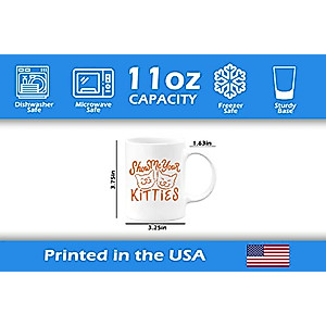 LitGifts Funny Cat Mug, Cat Mom or Cat Dad Coffee Mug, Cat Mugs for Cat Lovers, Cat Lover Gifts for Women or Men, 11 Ounce Coffee Mug in Orange