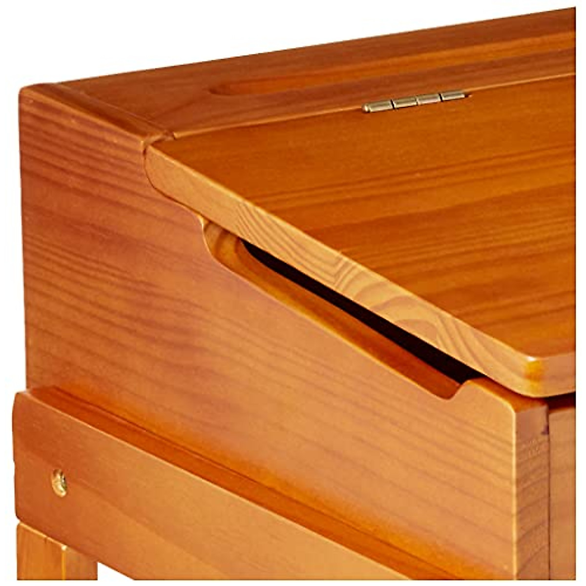 Lipper International Child's Slanted Top Desk & Chair, Pecan Finish