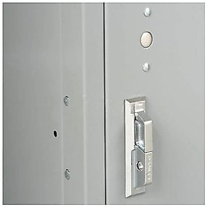GLOBAL INDUSTRIAL Double Tier Locker, 12x15x36, 2 Door, Ready To Assemble, Gray