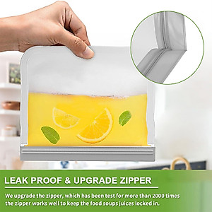 10PCS Reusable Silicone Food Storage Bags Freezer Bags for Sandwiches,2large bags silicone bags reusable storage,4 Reusable silicone bag Sandwich Bags,4Reusable silicone ziplock bags Snack Bags