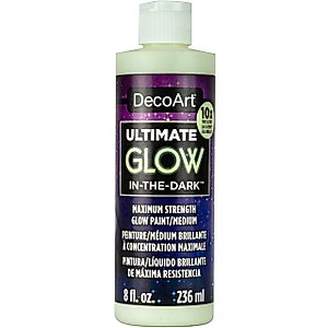 Deco Art Ultimate Glow-In-The-Dark Paint 8oz