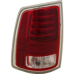 Evan Fischer NHTSA/DOT Compliant Tail Light Compatible With 2013-2018 Ram 1500, Fits 2014-2018 Ram 2500 Driver Side CAPA - CH2800203C, 68093079AC