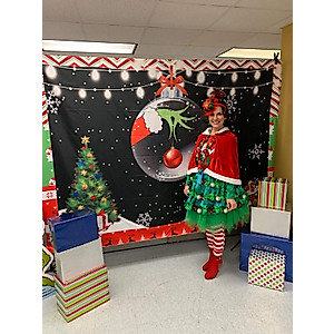 Christmas Tulle Tutu Skirt for Women for Cosplay Party Multi-Layer Frilly Green M