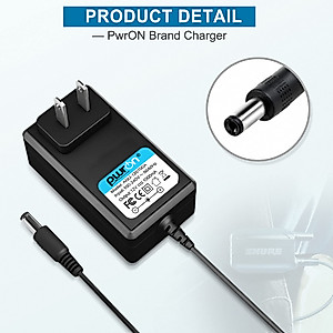PwrON Compatible AC Adapter 12V Replacement for Shure SLX4 PGX4 BLX4 BLX88 BLX4R GLXD6 UABiasT PG4 PGX4 PGXD4 SLX4L P2T FP33 Wireless Receivers Power Supply Cord