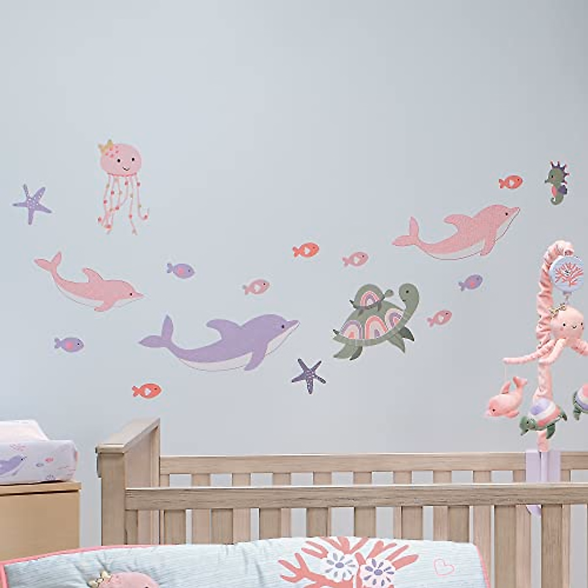 Lambs & Ivy Sea Dreams Dolphins/Turtles/Fish Underwater/Nautical Wall Decals