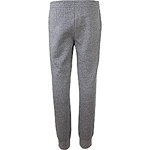 Nike Jumpman Boy's Tapered Logo Fleece Joggers (Heather Grey, Medium)