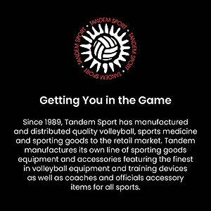 Tandem Sport Amenity Kit Bag - Professional Volleyball Referee Bag - Ref Kit with Compartments for Whistle, Net Setter, Pocket Pump, Pressure Gauge, and Penalty Cards - Black, Bag Only