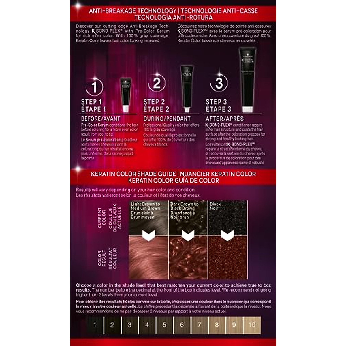 Schwarzkopf Keratin Color, Color & Moisture Permanent Hair Color Cream, 9.89 Crimson