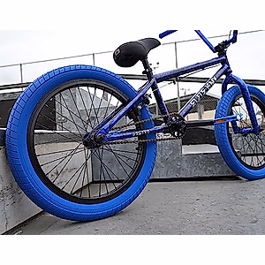Elite BMX 18", 20" & 26" Model Freestyle Bike - 3 Piece Crank (20", Blue Demon)