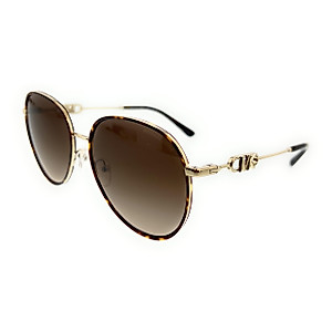 Michael Kors MK1128J Empire Aviator Light Gold Tortoise/Brown Gradient One Size