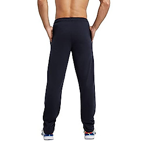 Champion, Powerblend Fleece, Open Bottom Sweatpants for -Men, Navy-549314, X-Large