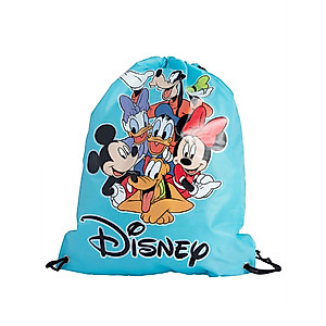 Disney 10" Plush Mickey Minnie Mouse Donald Daisy Goofy Pluto 6-Pack & Bag