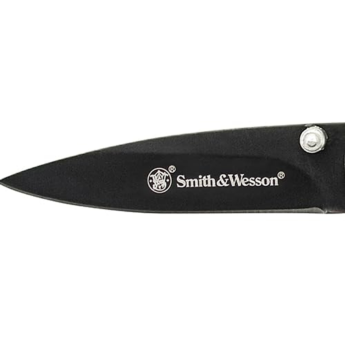 Smith & Wesson CKLPB 5.3in High Carbon S.S. Folding Knife with a 3.2in Drop Point Blade and Stainless Steel Handle for Outdoor, Tactical, Survival and EDC, Multi, One Size
