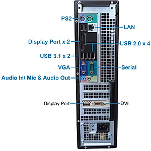 Dell Optiplex 9010 SFF Desktop Computer - Intel i7-3770 Upto 3.9GHz, AMD Radeon 1GB Graphics, 8GB RAM, 1TB SSD, DisplayPort, HDMI, DVI, DVD, Wi-Fi, Bluetooth, TDL - Windows 10 Pro (RENEWED)