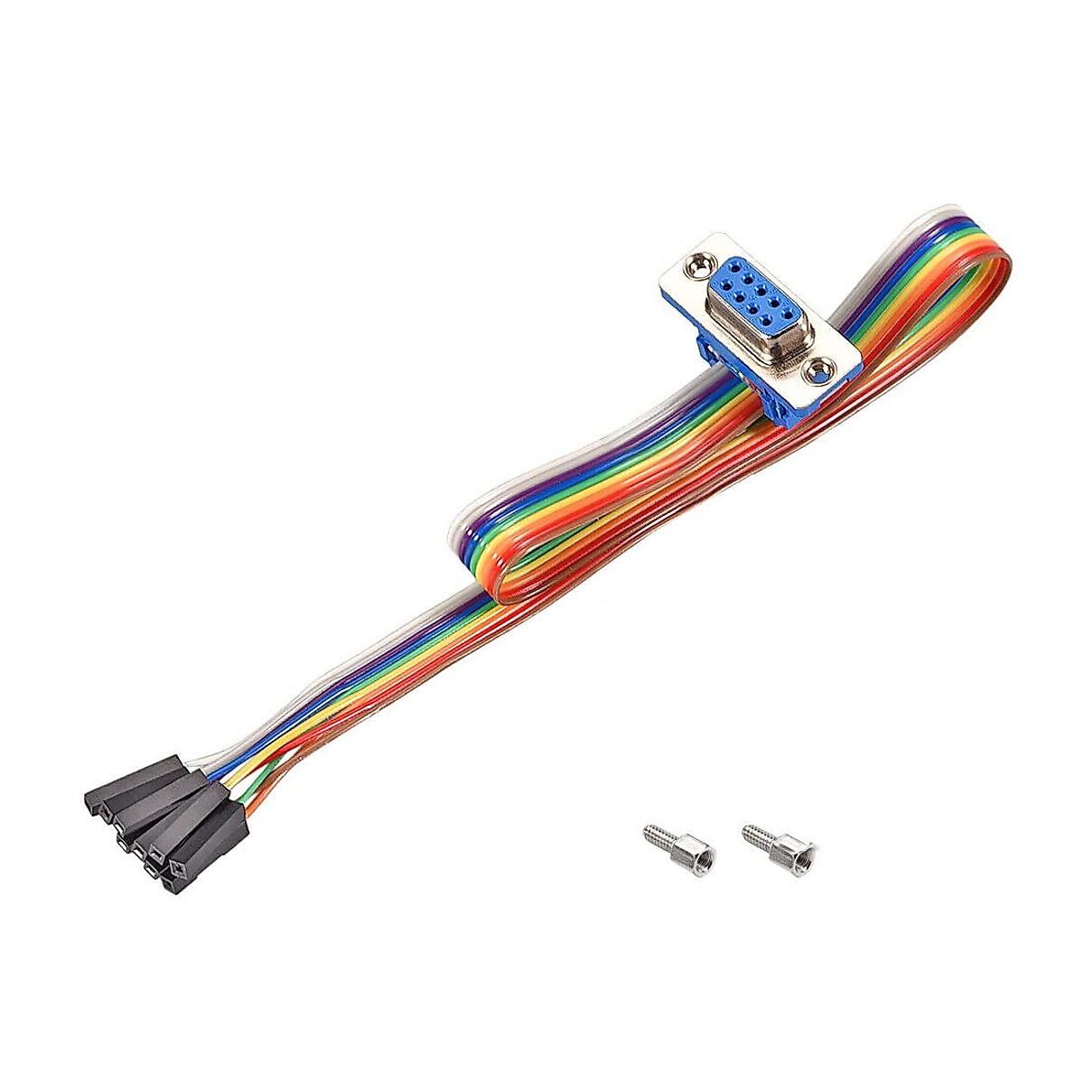 Tool parts Flat Ribbon Cable DB9 Female To 9P Connector 2.54mm Pitch 11.8inch Length
