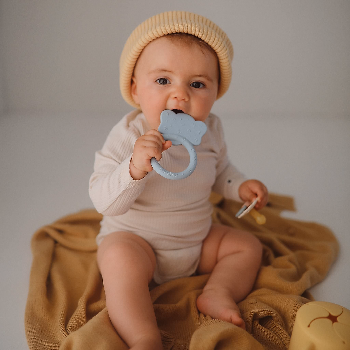 mushie Silicone Baby Teether Toy | Elephant