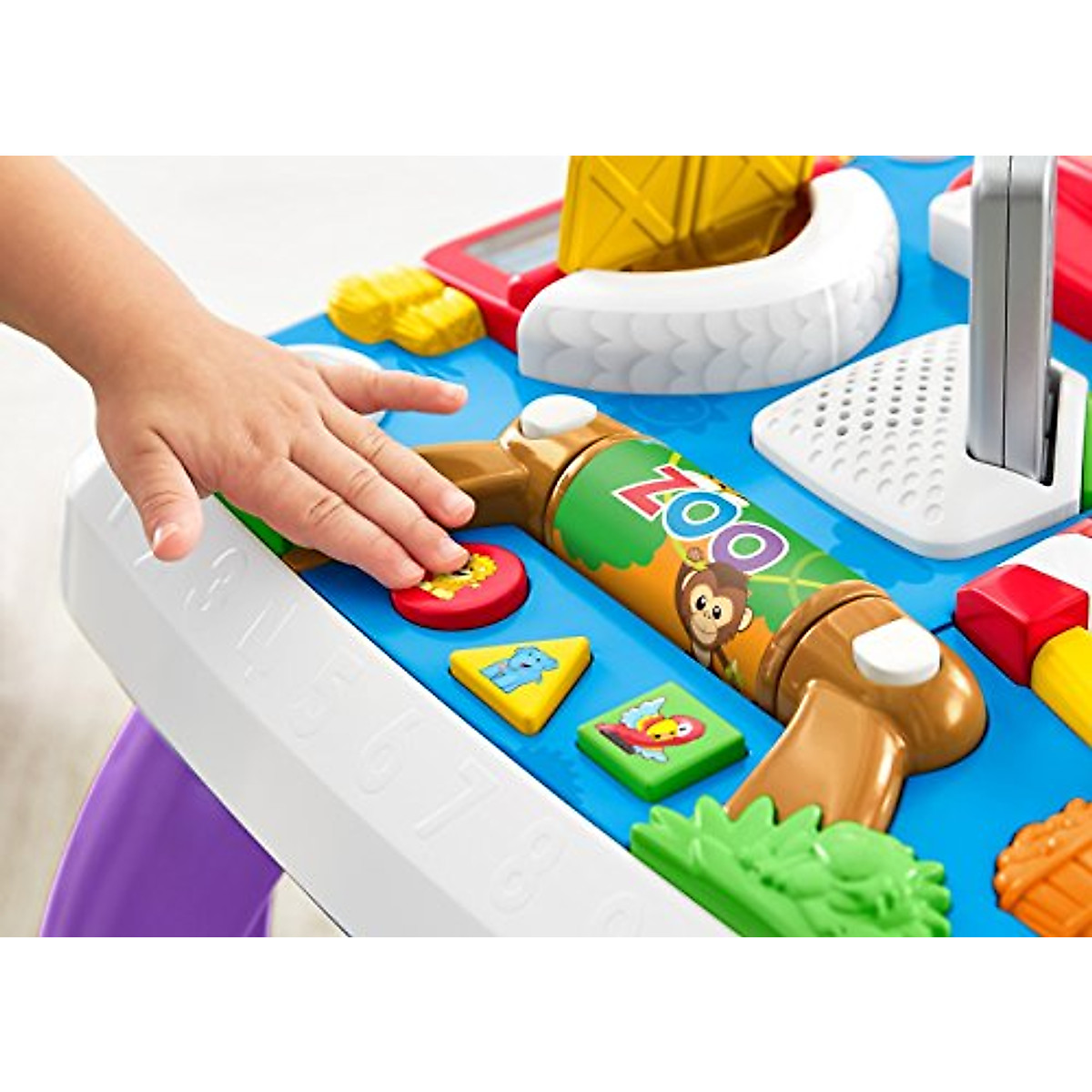 Fisher-Price Baby to Toddler Toy Laugh & Learn Around the Town Learning Activity Table with Music & Lights for Infants Ages 6+ Months​ (Amazon Exclusive)