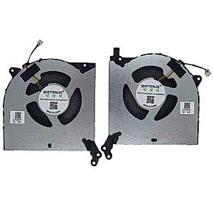QUETTERLEE Replacement New Laptop CPU and GPU Cooling Fan for Lenovo Legion Y7000 2020H（2020 Paragraph） Series 5F10S13917 DFS5M325063B1C FM9H DFS5K323161A1C FM9J DC28000FAF0 DC28000FBF1 DC5V Fan