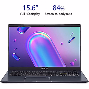 2022 Newest ASUS Ultra Thin Light Laptop Computer, 15.6" FHD Display, Intel Celeron N4020 (Upto 2.8GHz), 4GB RAM, 128GB eMMC,WiFi, Backlit Keyboard,8-Hour Battery, Microsoft 365, Win10 S+HubxcelCable