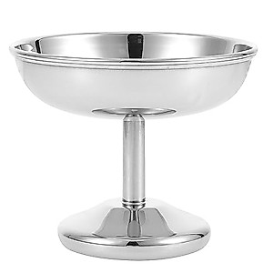 DOITOOL Pudding Cups Ice Cream Cups Dessert Dish Stainless Steel Sundae Bowls Snack Yogurt Cup Pudding Cup Salad Cup Serving Dish Fruit Container Footed Trifle Tasters