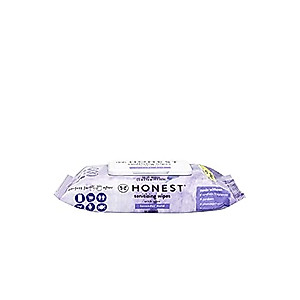 The Honest Company Sanitizing Alcohol Wipes, Lavender, 50 Count (Pack of 3)