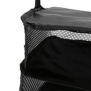 Travel Shelves Bag, Save Space Durable Hanging Storage Bag Foldable with Hook Design for Travel for Family for Camping