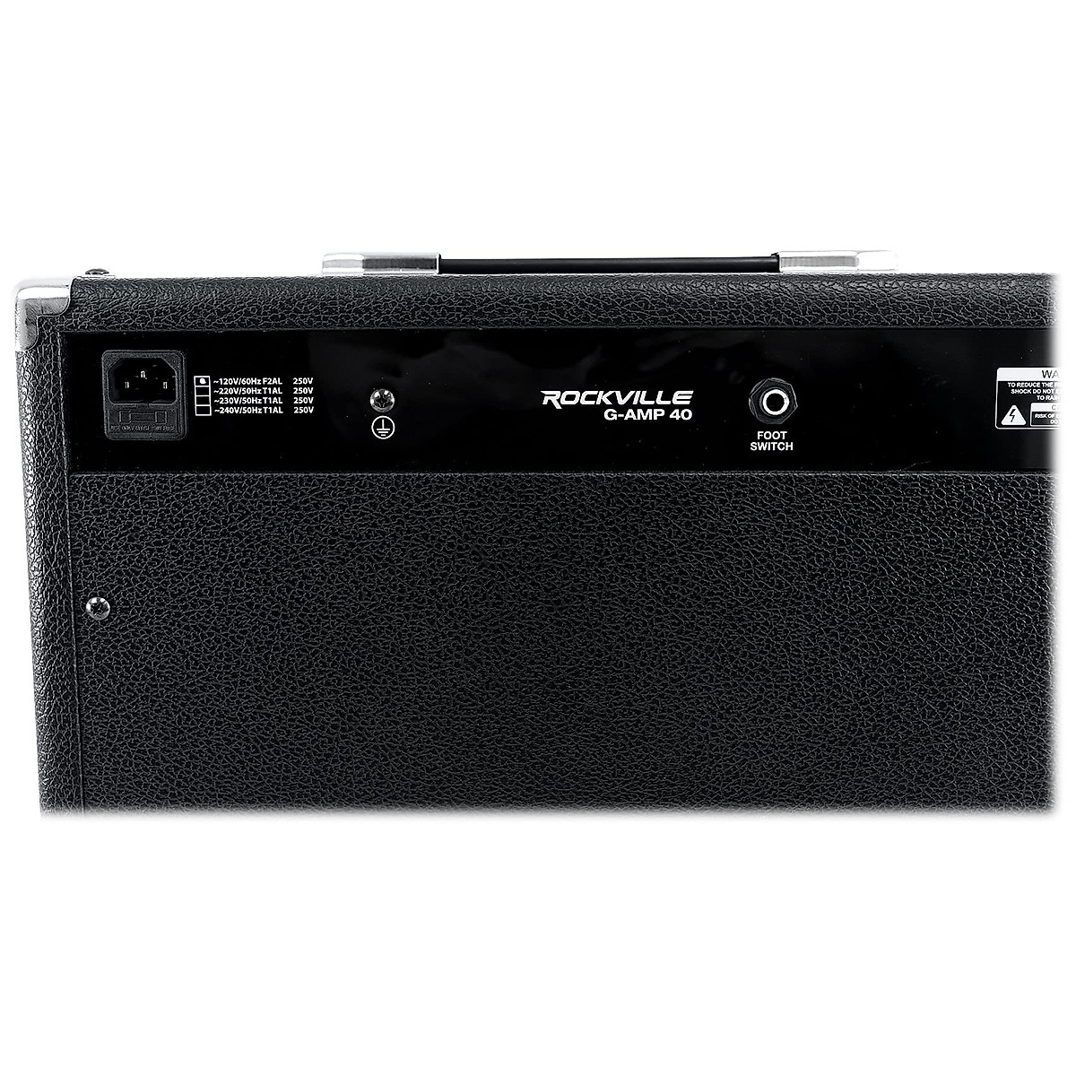 Rockville G-AMP 40 Guitar Amplifier 10" Speaker/Bluetooth/Mic in/USB/Footswitch,Black